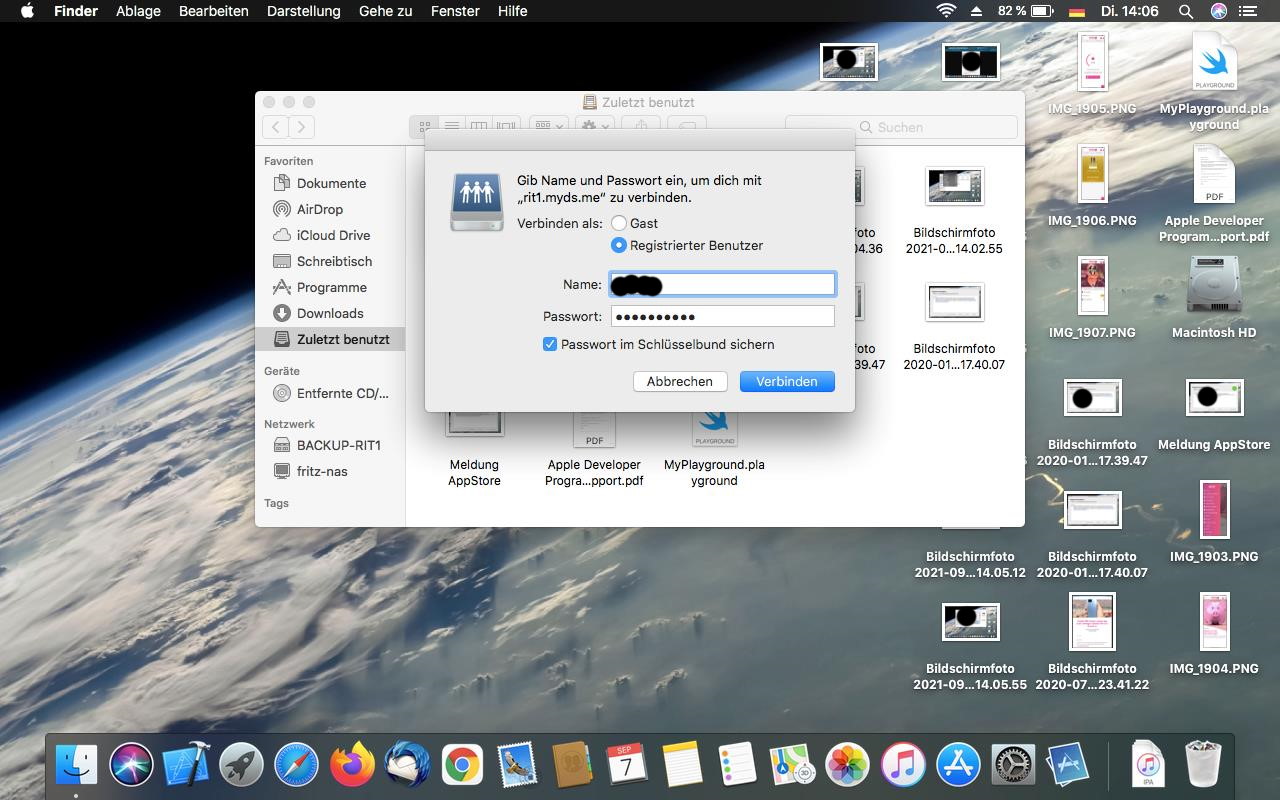 WebDAV auf einem Mac einrichten