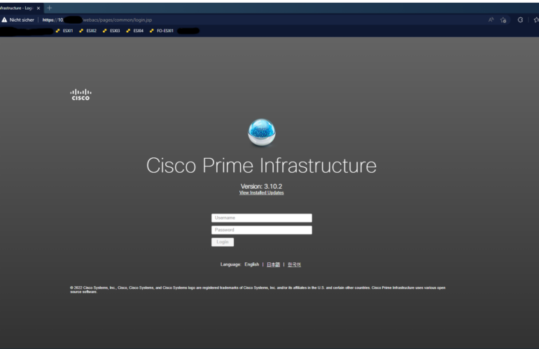 Cisco Prime als virtuelle Maschine „Best Practice“