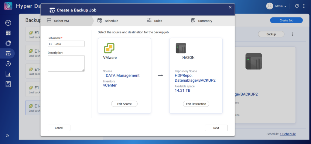 QNAP Hyper Data Protector as backup for VM Best Practice Part 2